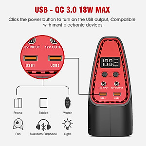 146Wh Portable Power Station with Carrying Bag, SinKeu Portable Power Bank with AC outlet, Rechargeable Backup Lithium Battery with Dual 110V/100W AC Outlet for Outdoor Camp