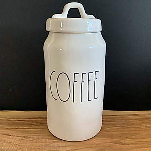 Rae Dunn COFFEE Canister - tall size 9 inches tall - Ceramic