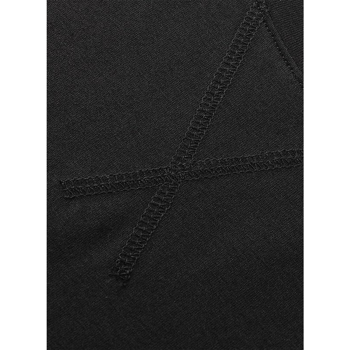 JMIERR Men's 3 Pack Cotton Hipster Hip Hop Longline Crewneck T-Shirt, Short Sleeve Gym Workout Athletic T Shirts for men Pack,M, Black/Black/Black