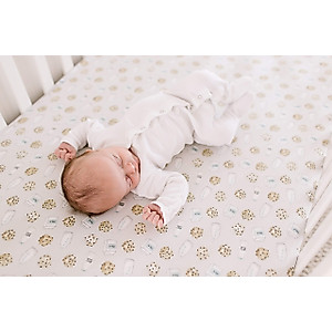 Copper Pearl Premium Knit Baby Crib Sheets for Boys and Girls Breathable and Soft, Fitted Crib Sheets for Standard Baby Mattresses, Crib Sheet for Baby Registry or Shower Gift, Chip
