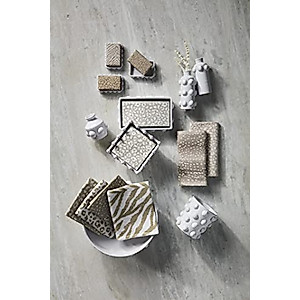 Mud Pie Beaded Serving Bowl, White, 5" x 12" dia