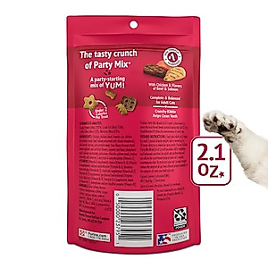 Purina Friskies Cat Treats, Party Mix Mixed Grill Crunch - (Pack of 10) 2.1 oz. Pouches