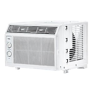 TCL H5W33M 5,000 Mechanical Controls 5000 BTU Window Air Conditioner,150 Sq. Ft, Easy-to-Use, Reusable Filter, Compact Design, White