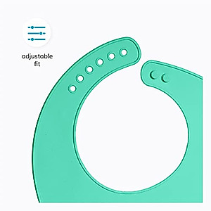 BraceAbility Clothing Protector Bibs - Adult Fun Washable Silicone Bibs for Alzheimers, Dementia Care, Disabled (Pack of 2)