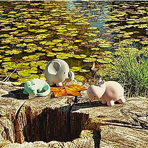 Tikiri Toys Rubber Elephant Rattle, Teether & Bath Toy, Organic Natural Rubber, Ages 6 Months & UP