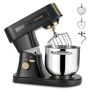 ZACME 7.4QT Commercial Stand Mixer 800W with Aluminum cast body and NSF Certified, Mixers Kitchen Electric Stand Mixer with 3 Stainless Steel Accessories, stand Mixer Use for household and Commercial
