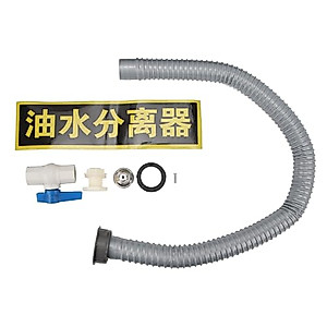 3 Stage Filtration Grease Trap, Stainless Steel Grease Interceptor 50x25cm Dual Holes, Heavy Duty Oil Water Separator for Home Kitchen, Petrochemical, with Large Capacity and