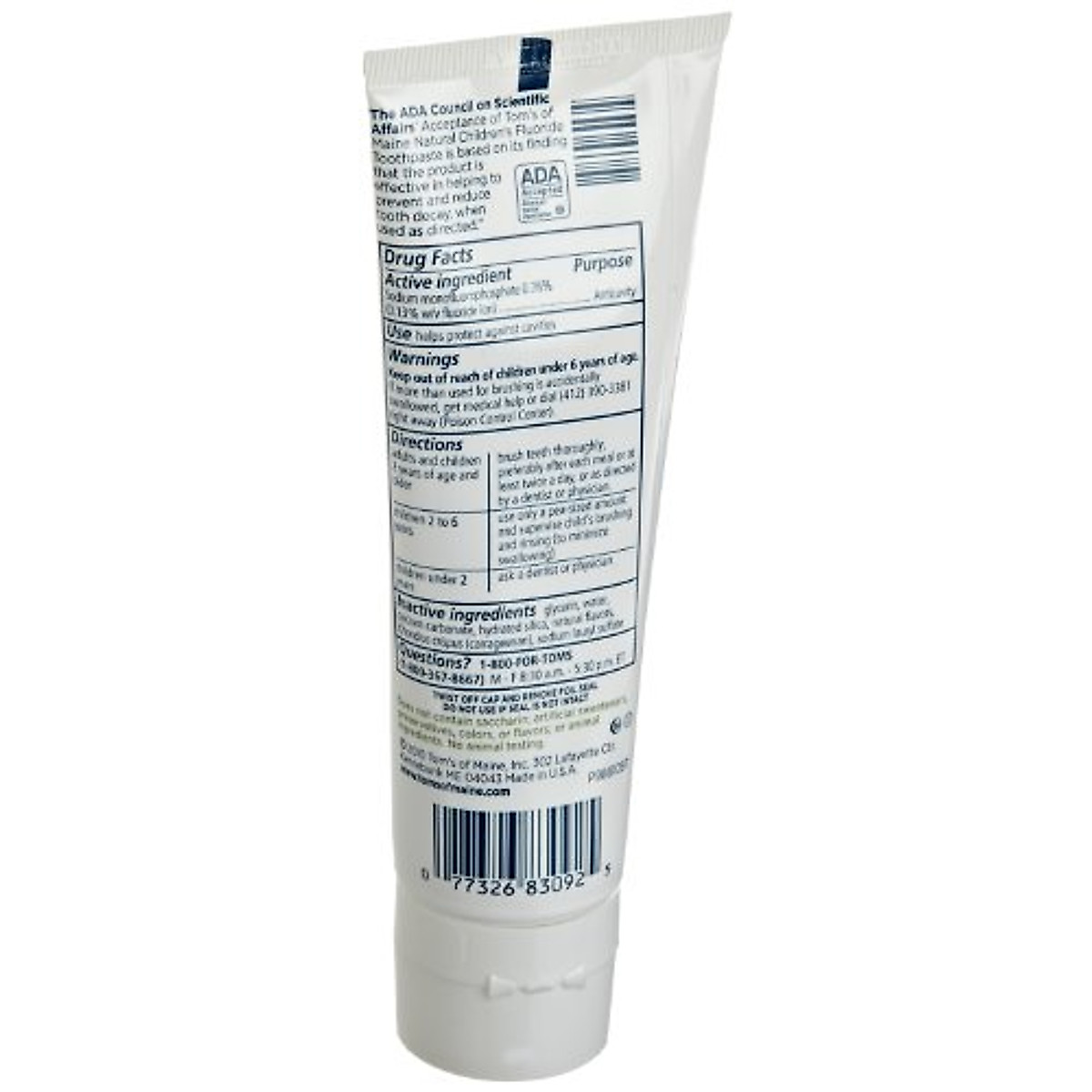 Tom's of Maine Natural Anticavity Fluoride Children's Toothpaste, Silly Strawberry, 4.2 Ounce, 2 Count