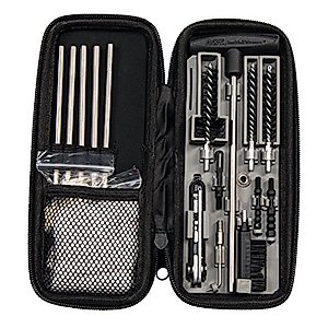 Smith & Wesson M&P Compact Rifle Cleaning Kit With Multiple Wire and Plastic Brushes for .22 and .30 Caliber Long Guns