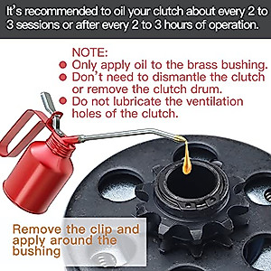 LotFancy Go Kart Clutch 3/4 Bore 10T with #40 41 420 Chain, Centrifugal Clutch Fit for Go Kart Minibike MB165 & MB200, Up to 6.5HP, 1pc Connecting Link Included