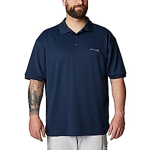 Columbia Men's PFG Perfect Cast Polo Shirt, Breathable, UV Protection Collegiate Navy