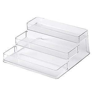 TJLSS Shelf Organizer Desktop Folding Rack Organizer Cosmetic Storage Rack Bed Folding Table Acrylic Tray Organizer