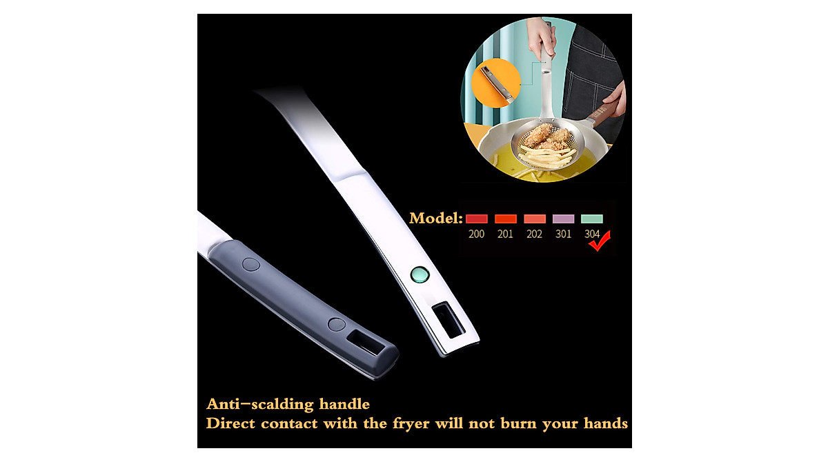 Skimmer Ladle Skimmer Spoon 304 Stainless Steel Skimmer 14.5 ln for ...