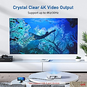 uni USB C to HDMI Adapter 4K, High Speed HDMI to USB-C Adapter, Type C (Thunderbolt 3/4) HDMI Converter Compatible with MacBook Pro/Air, Chromebook, XPS, Surface, iPhone 15 Pro/Max, Galaxy S23