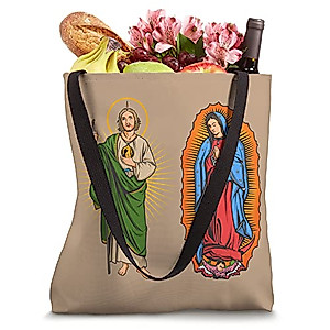 Virgen de Guadalupe con San Judas Tadeo Tote Bag