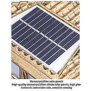 SHIJIANX Solar Lights Outdoor Solar Wall Lantern, Dusk to Dawn Decorative Led Wall Sconce Light Fixture with No Wiring Required -Solar Wall Light-Smart Home Outdoor Waterproof Garden Light