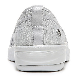 BZees Womens Niche Slip-On Silver Shimmer 8 M