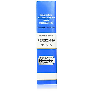200 TWO HUNDRED Personna Platinum Double Edge Razor Blades - Made from Swedish Steel