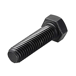 uxcell 1/2''-13 * 1-3/4'' Hex Head Screw Bolts Fastener Grade 5 UNC Carbon Steel Black 5pcs