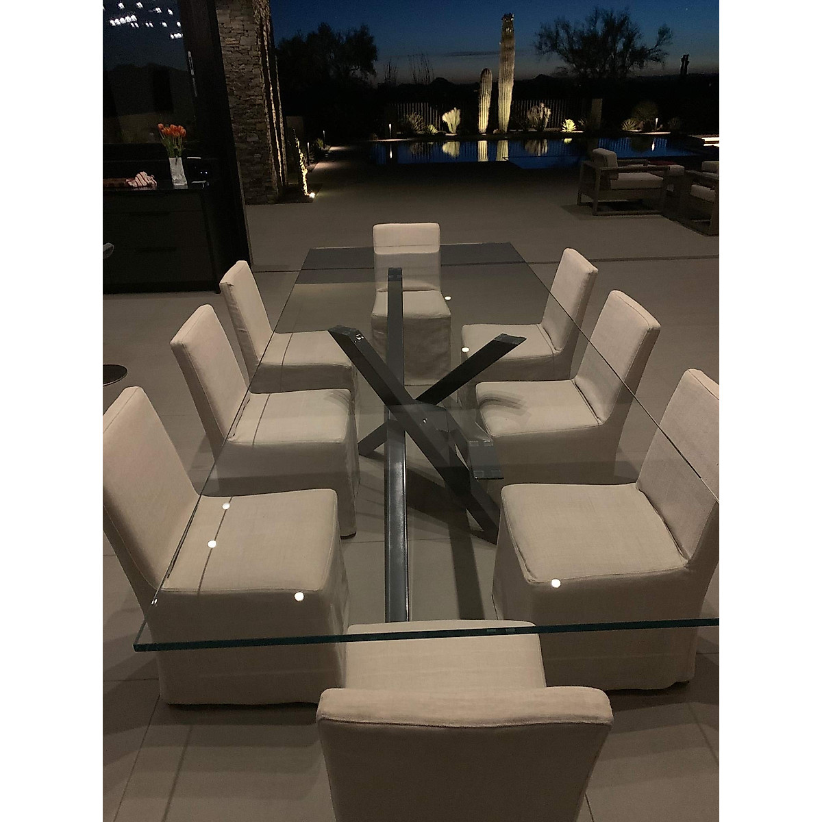 Criss Cross Metal Table Base - Any Size and Color