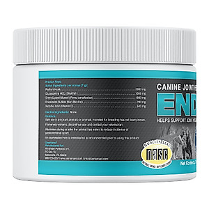 Annamaet Endure – Hip & Joint Powder Supplement for Dogs – with Glucosamine, Chondroitin and Green Lipped Mussel for Joint Support and Psyllium for Gut Health - 200 g