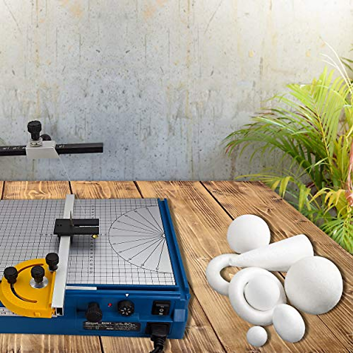 Hercules Hot Wire Foam Cutter Table with Foot Control Pedal – Tabletop Hotwire Cutter for Cutting, Forming and Sculpting Styrofoam and Other Foam Materials (Corded 110V AC)