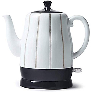 FairUo Kettles for Boiling Water 1.7L Retro Jug, Cooks Water Fast for Tea, Coffee, Soup, Removable Base, Ceramic Cordless Kettle Teapot