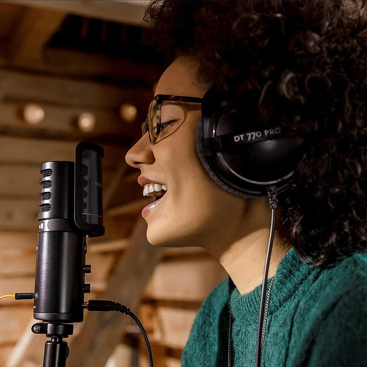 Beyerdynamic DT 770 Pro 250 ohm Professional Studio Headphones (Limited Black Edition) (Renewed)