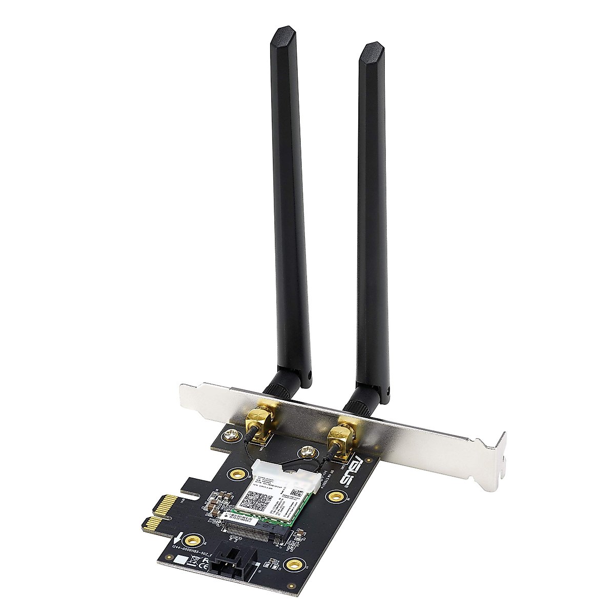 ASUS PCE-AX3000 WiFi 6 (802.11ax) Adapter with 2 External Antennas. Supporting 160MHz for Total Data Rate up to 3000Mbps, Bluetooth 5.0, WPA3 Network Security, OFDMA and MU-MIMO