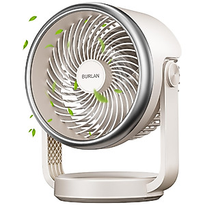 Desk Fan, 10 inch Air Circulator Quiet Operating Fan For Bedroom, 70ft Strong Airflow, Portable Fan Battery Operated Fan with USB, Personal Fan Rechargeable Fan For Office & Living Room & Outdoor