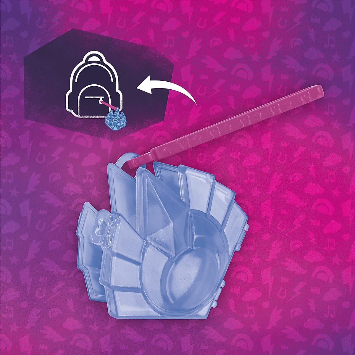 My Little Pony: Make Your Mark Toy Cutie Magic Izzy Moonbow - 3-Inch Hoof to Heart Pony with Surprise Accessories, Kids Ages 5 and Up