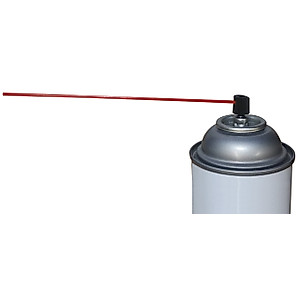 (100 Pack) 6" Aerosol Spray Can Red Plastic Straws - Tip Extension Tubes For Automotive Lubricant, Cleaner, Penetrating Oil