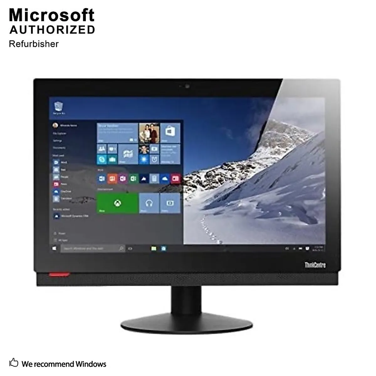 Lenovo ThinkCentre M810z All in One Desktop Computer PC, Intel Core i5-7400 3.00 GHz Processor, 8GB Ram, 256GB SSD, Webcam, WiFi & Bluetooth, Keyboard Mouse, Win 10 Professional (Renewed)