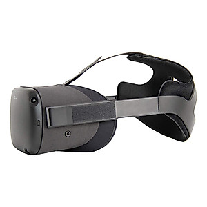 VRbrother Newer Version Head Pad for Oculus Quest VR Gravity Pressure Balance Cushion head Pad can reduce head pressure enjoying Virtual reality game ，head strap pad is made black sponge