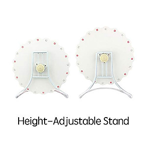 Quiet Hamster Exercise Wheel Silent Spinner, Made of Wood, Stand Included, Sunflower Design (7.5", Blue)