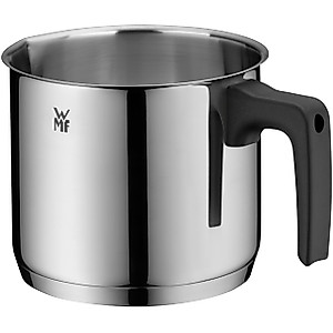 WMF 794769990 milk pot Ø 14 cm approx. 1,7l pouring rim Cromargan stainless steel brushed suitable for all stove tops including induction dishwasher-safe, Silver