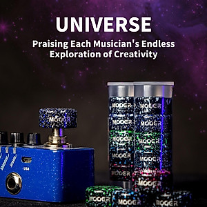 MOOER Metal Crush FT-MRB05 Universe Series Colorful Metal Footswich Toppers for Guitar Effects Pedal, Bass Effects Pedal