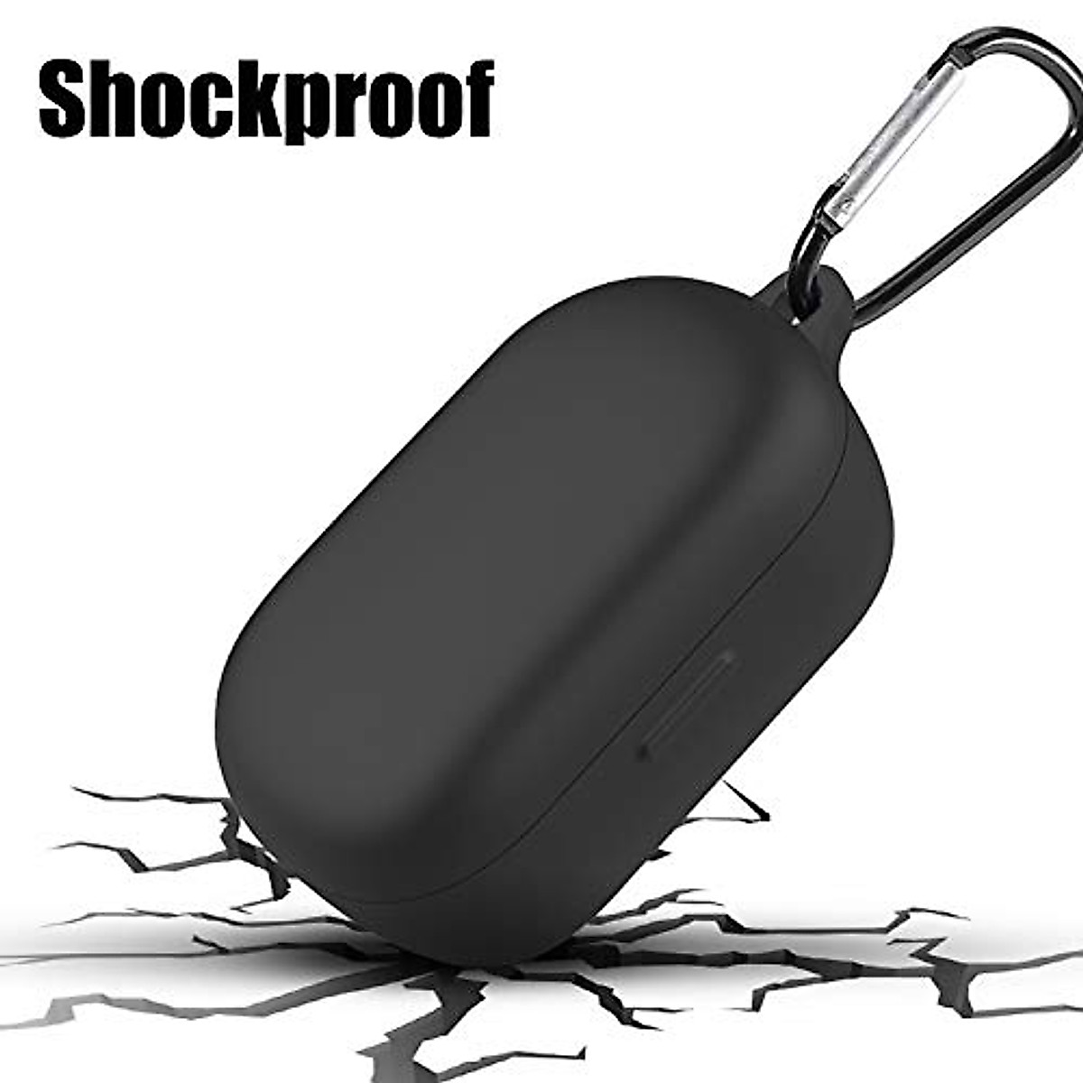 Compatible with Bose QuietComfort Earbuds Case, Youkei Silicone Case Cover Easy Carrying Protective Case Cover Compatible with Bose QuietComfort Noise Cancelling Earbuds (Black)