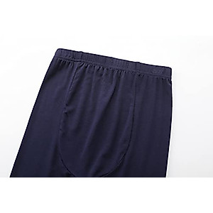 Toddler Pajamas Boys Girls Pajama Set, Unisex Bamboo Viscose Baby Pajamas, Soft Solid Sleepwear 2-piece PJS Set (2T, Navy)