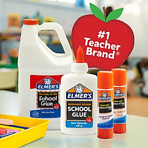 Elmer's Disappearing Purple School Glue Sticks, Washable, 7 Grams, 60 Count