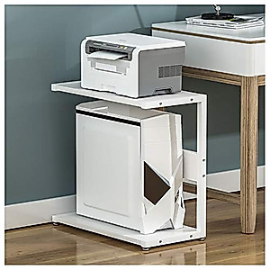 Tingting1992 Printer Stand Simple Desktop Printer Stand Two- Layer Storage Rack Printer Stand Landing Desk Organizer Storage Shelf for Home and Office Desk Shelf (Color : B)