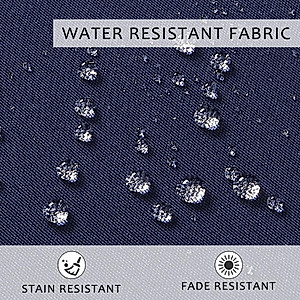 Blytieor Outdoor Bistro Chair Cushions Set of 2, Waterproof 15 inch Round Seat Cushions with Ties for Patio Deck Furniture