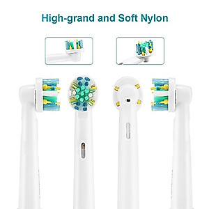 Etrhtec Toothbrush Replacement Heads Refill for Oral-B Electric Toothbrush Pro 1000 Pro 3000 Pro 5000 Pro 7000 Vitality Floss Action,8 Count with Covers