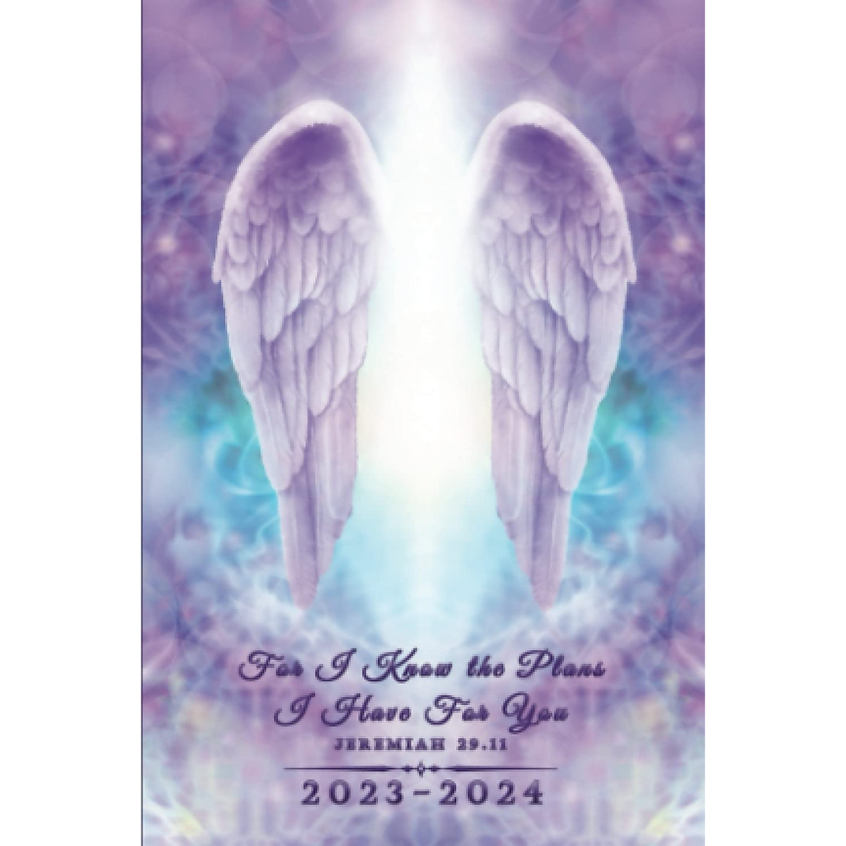 2023-2024 Pocket Calendar for Purse: 2 Yr Christian based 4x6 Planner with Monthly Calendars, Inspiring Bible Verses, Blank Lined Pages for Appointments, To Do’s, notes, Angel Wings, plans