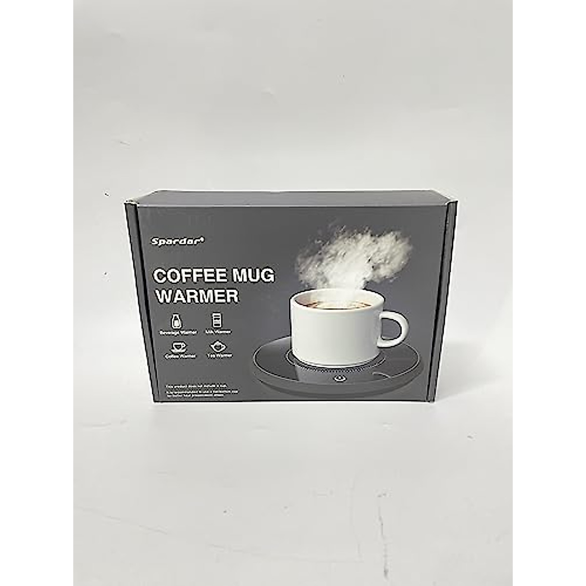 Smart Coffee Mug Warmer for Desk, Auto Shut Off Gravity-Induction Coffee Warmer with Two Temperatures Setting, Cup Warmer Plate for Cocoa/Tea/Water/Milk/Plate, (Not Including Cup)