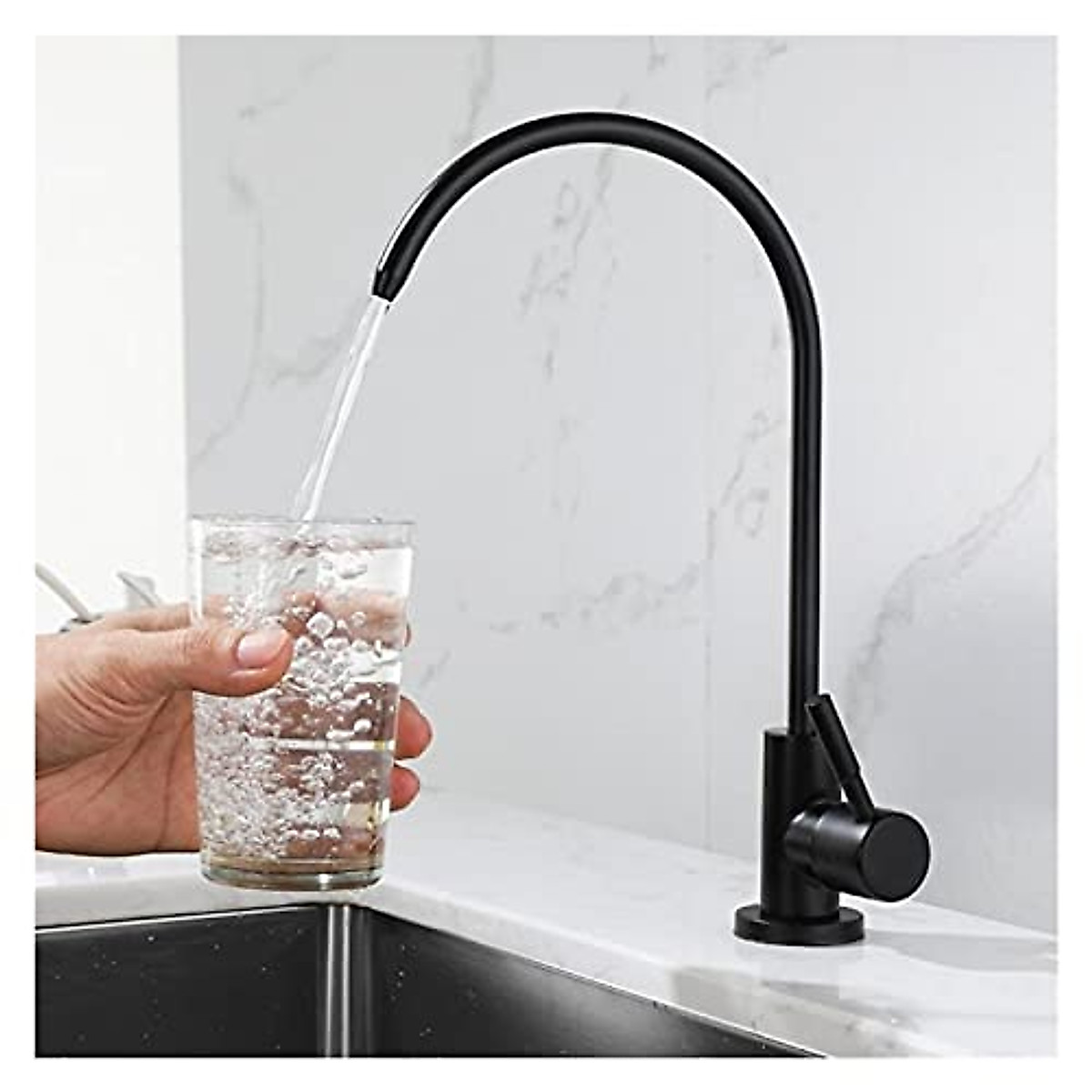 RTYUIE 1/4" Kitchen Faucet Direct Drinking Water Tap Water Purifier Faucet Kitchen Sink Drinking Water Impermeable Purifier Faucet Installation is Convenient for Smooth Water Outlet