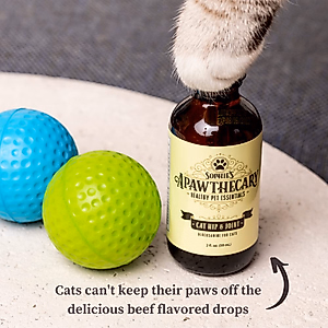 Sophie's Apawthecary Cat Hip and Joint Glucosamine Liquid Supplement 2 oz for Pain Relief and Improved Joint Flexibility