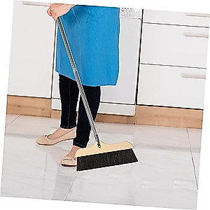 BUTIFULSIC Sweep Floor Brush Floor Sweeping Broom Long Handle Handled Broom Home Broom Garbage Sweeping Tool Garbage Wiper Floor Sweeper Office Garbage Cleaner Floor Wiper Stainless Steel Rod