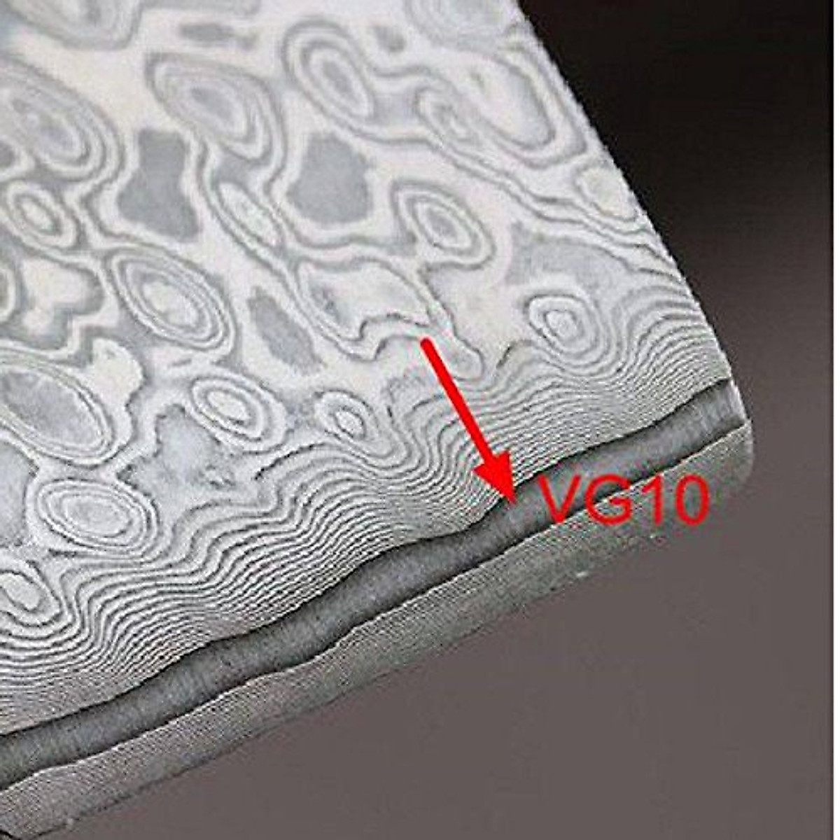 Stainless Damascus Steel Billet Blank Scale Knife Blade Bar - 200x30x3mm Heavy R Pattern