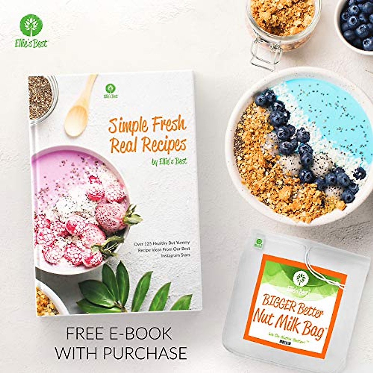 Nut Milk Bags - Organic Cotton - Not Cheesecloth - Pro Quality Unbleached 12"x12" 2 Pack - Perfect Size Mesh Strainer for Almond Milk-Cheese-Tea-Yogurt-Juices-Soups- Reusable Washable